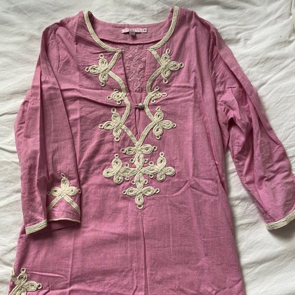 Calypso St. Barth | Tops | Calypso St Barth Alexa Pink Cotton Tunic ...